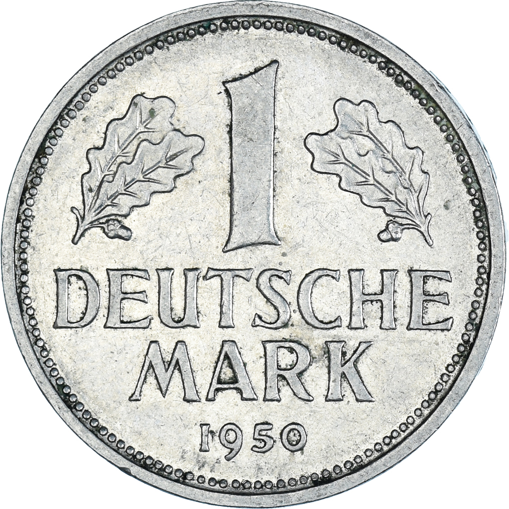 Coin, Germany, 1 Deutsche Mark, 1950 | European Coins