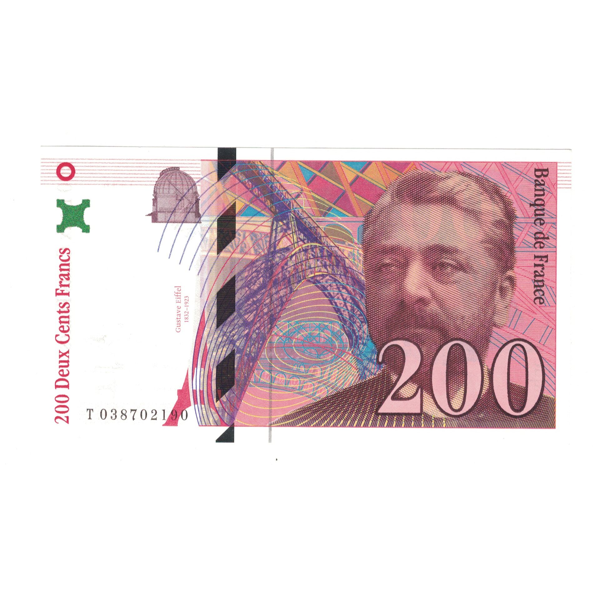 France, 200 Francs, Eiffel, 1996, T038702190, UNC(65-70), Fayette:75.3a ...