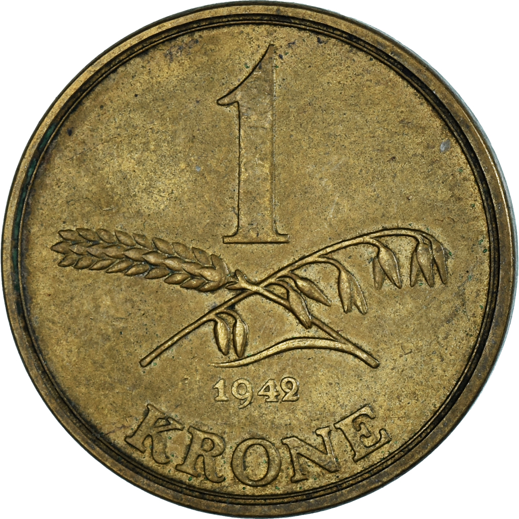 Coin, Denmark, Krone, 1942 | European Coins