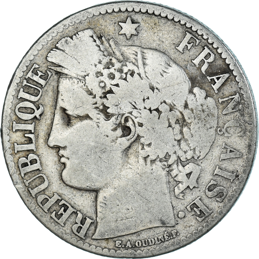 Coin, France, 2 Francs, 1871 | European Coins