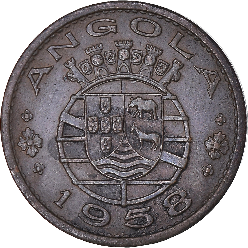 Coin, Angola, 50 Centavos, 1958 | African Coins