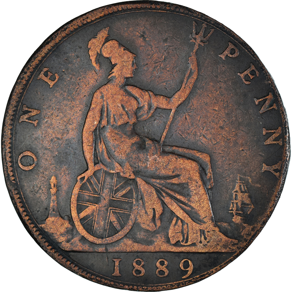 Coin, Great Britain, Penny, 1889 | European Coins