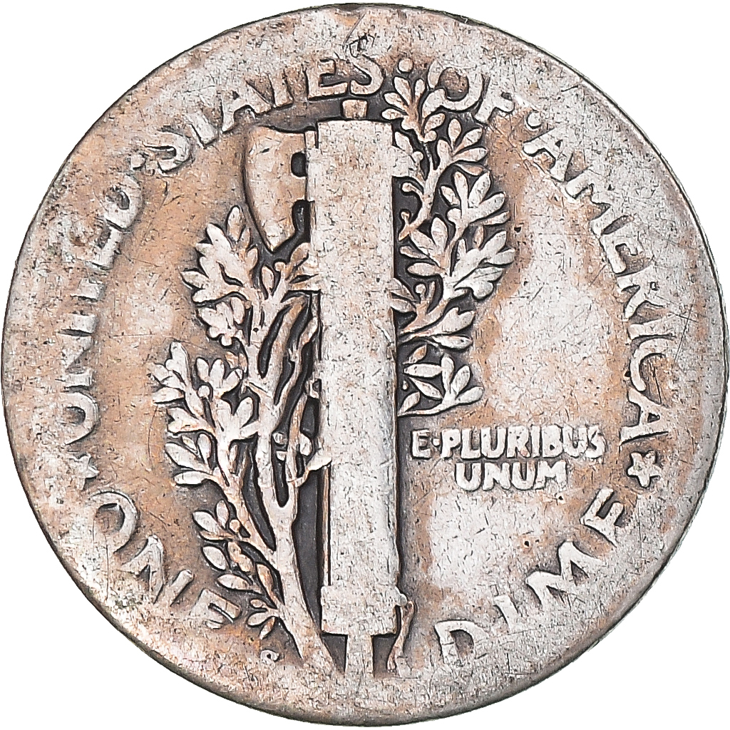 Coin, United States, Dime, 1917 | 10 Cents