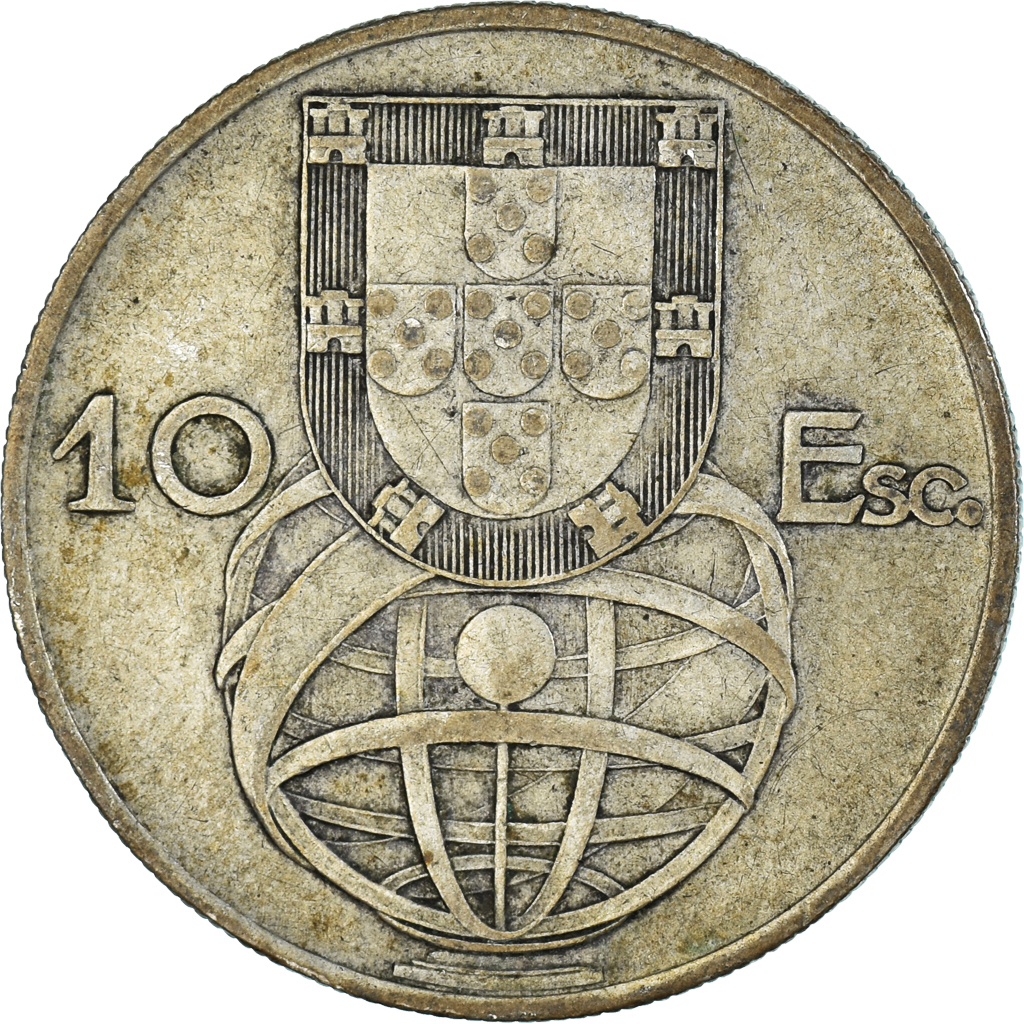 Coin, Portugal, 10 Escudos, 1955 | European Coins