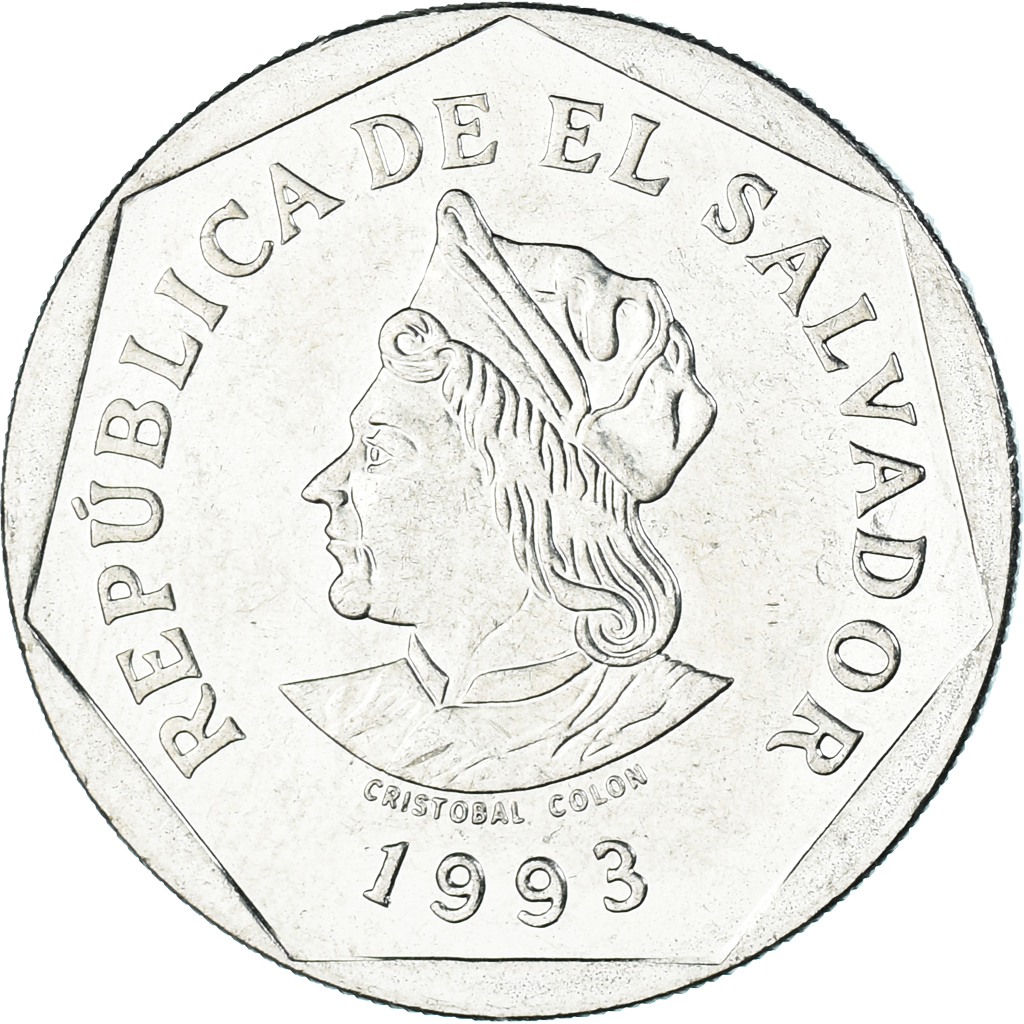 Coin, El Salvador, Colon, 1993 | North & Central American and Caribbean ...