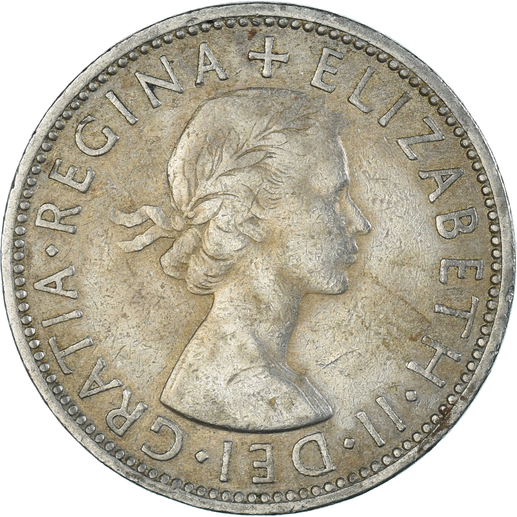 Coin, Great Britain, Florin, Two Shillings, 1954 | European Coins