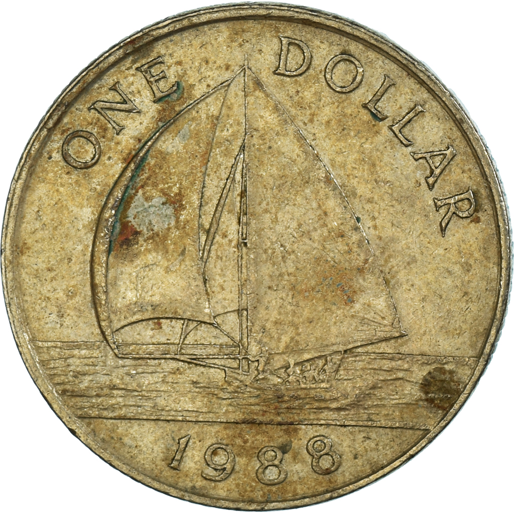 Coin, Bermuda, Dollar, 1988 | North & Central American and Caribbean Coins