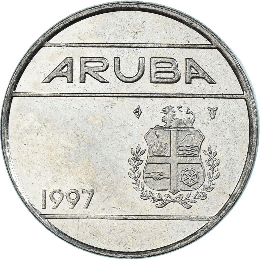 Coin, Aruba, 25 Cents, 1997 | European Coins