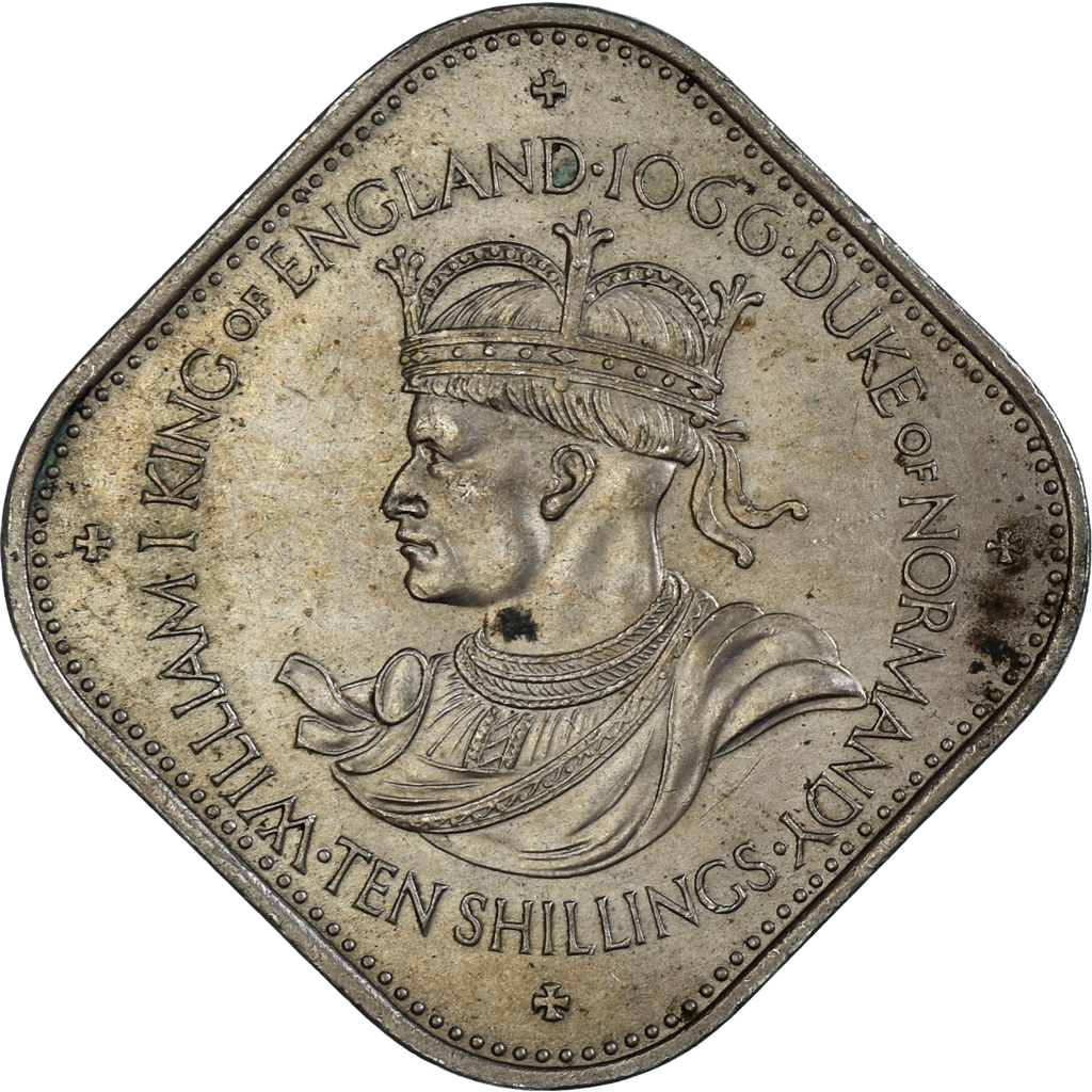 Coin, Guernsey, 10 Shilling, 1966 | European Coins