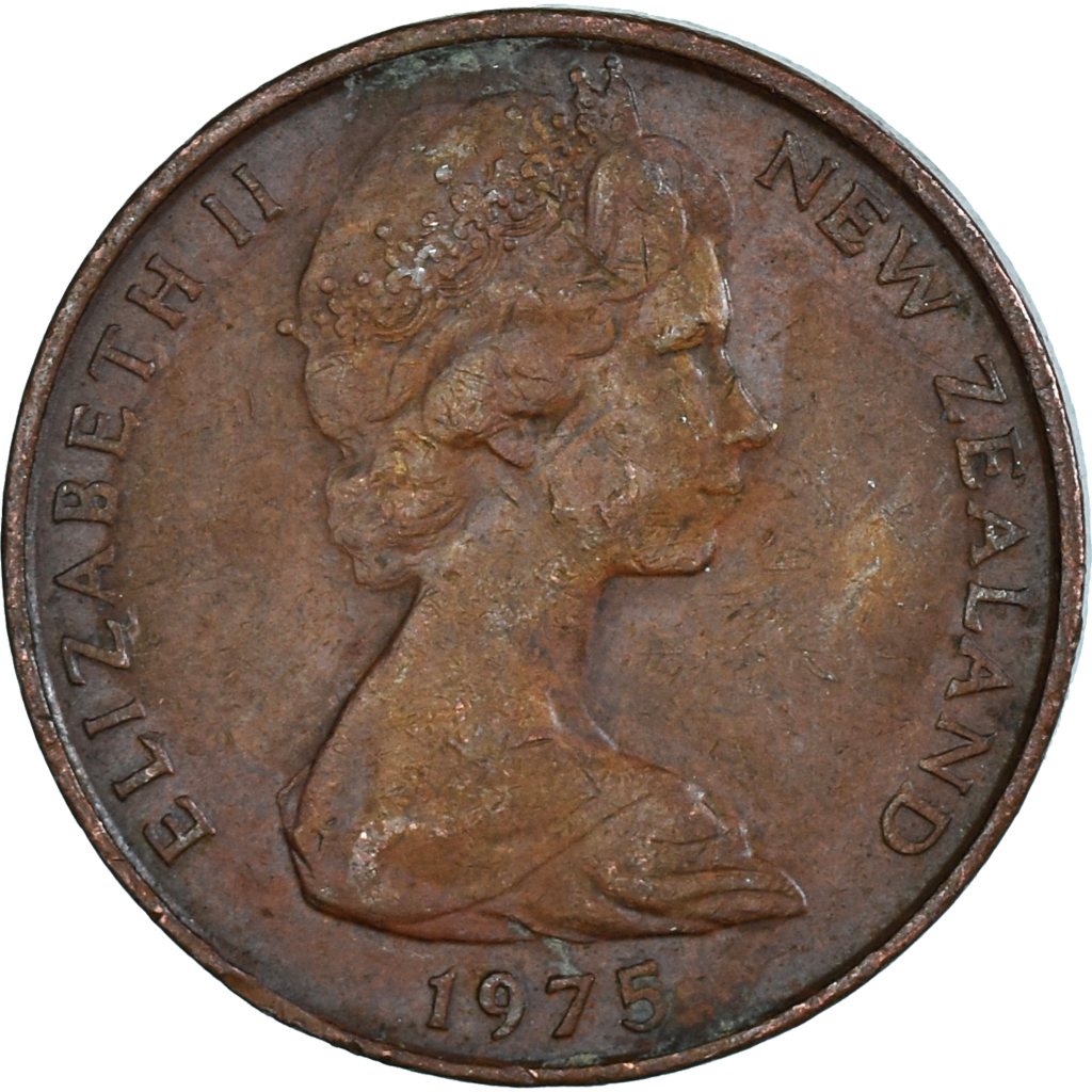 Coin, New Zealand, 2 Cents, 1975 | Australian & Oceanian Coins