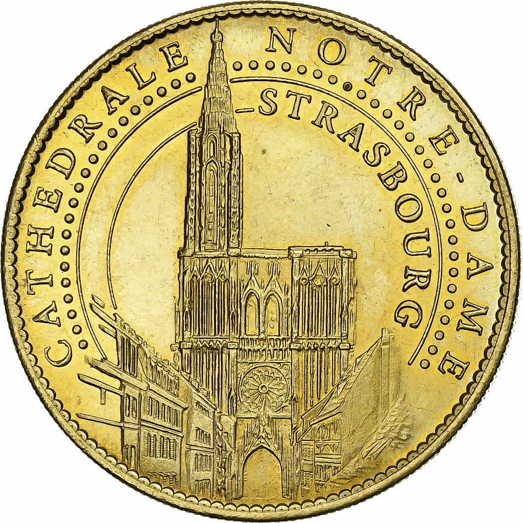 France, Tourist Token, Cathédrale Notre-Dame, Strasbourg, Token, 2009 ...