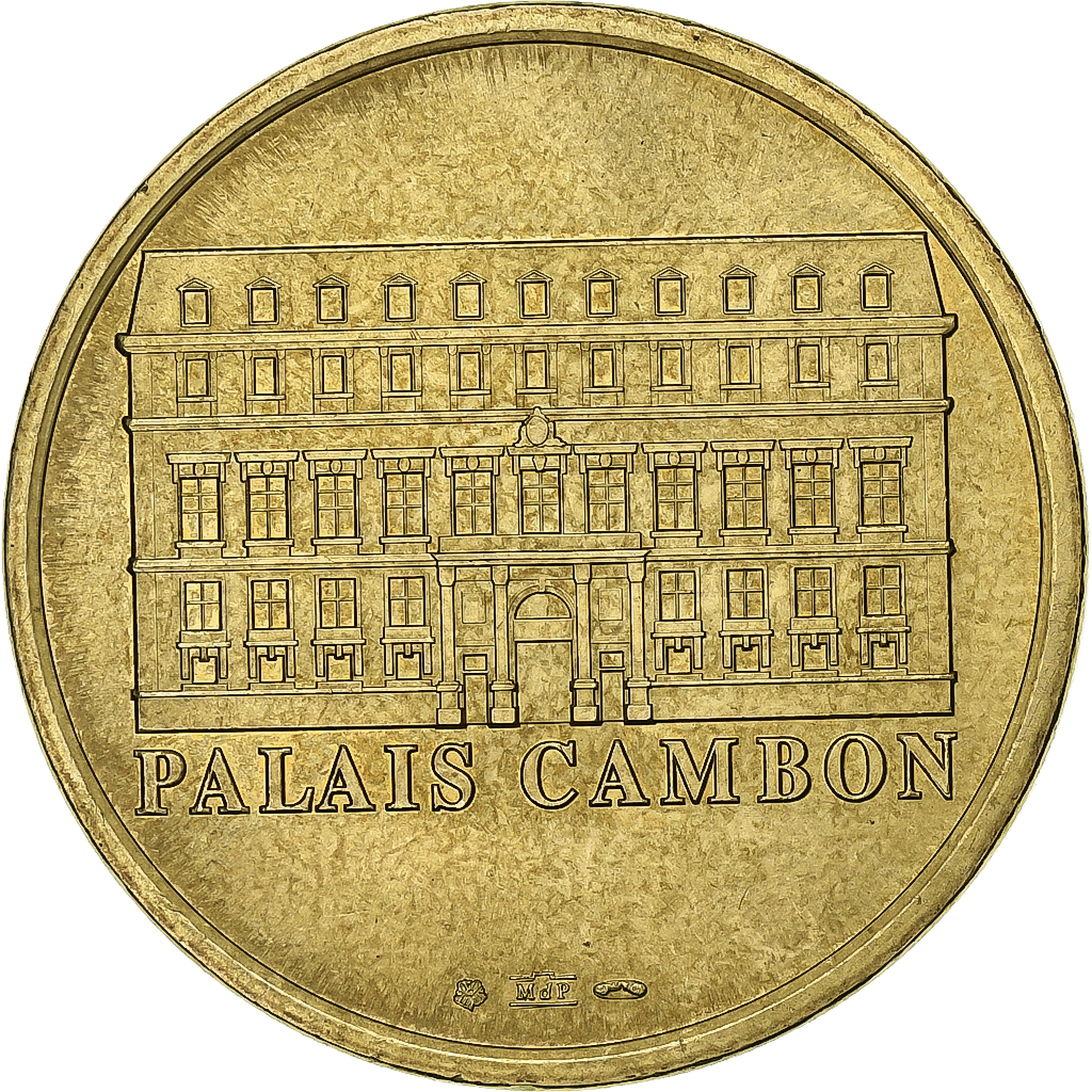France, Token, 75/ Paris - Palais Cambon, 2007, Copper-nickel Aluminium ...