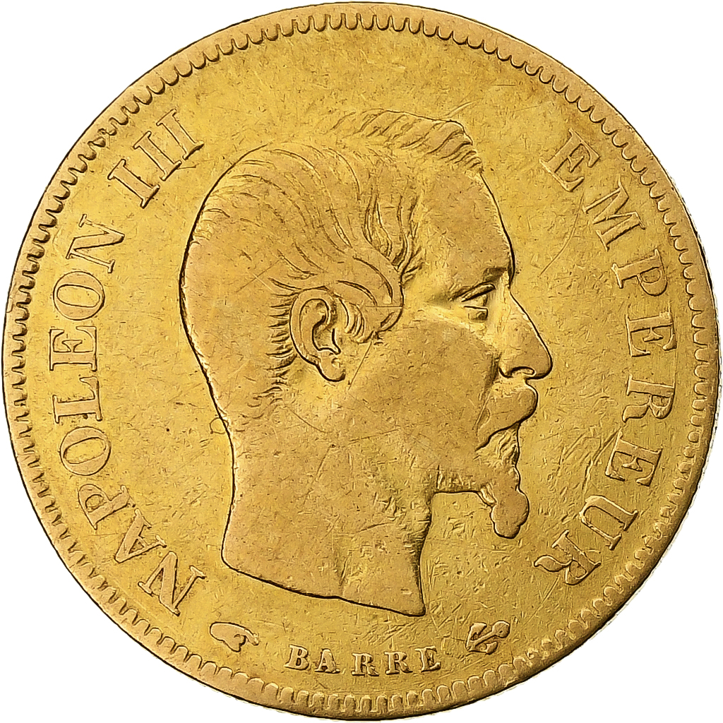 France, Napoleon III, 10 Francs, 1856, Paris, Gold, , Gadoury:1014