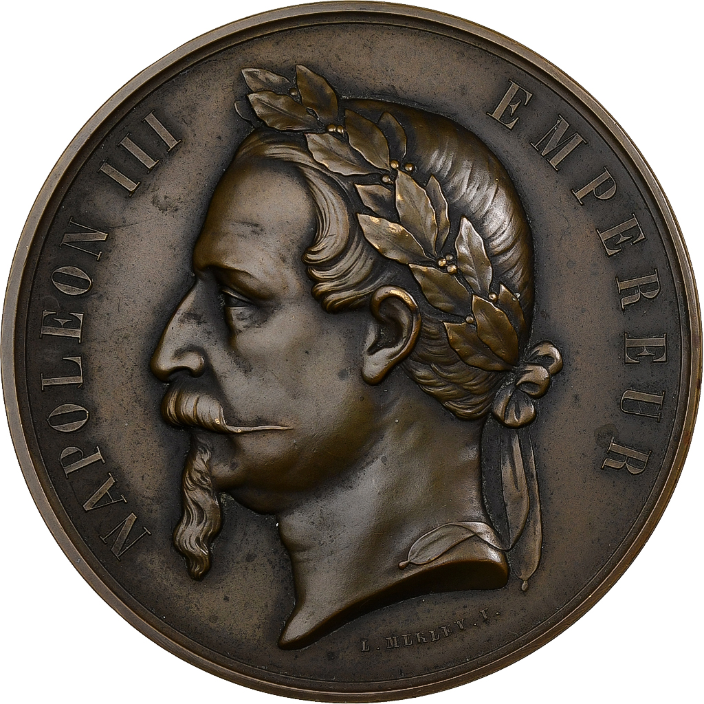 France, Medal, Napoléon III, Visit of Queen Victoria to Napoleon III ...