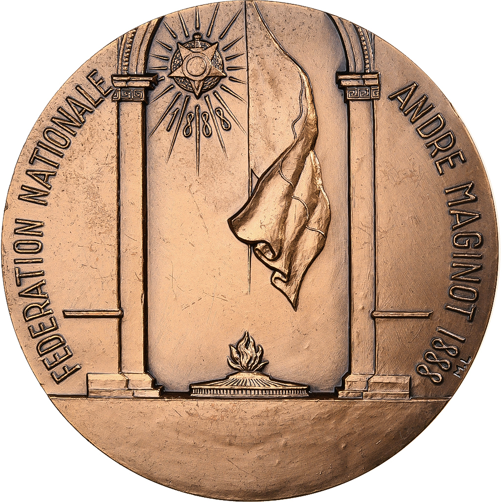 France, Medal, Centenaire de la Fédération nationale André Maginot, n.d.