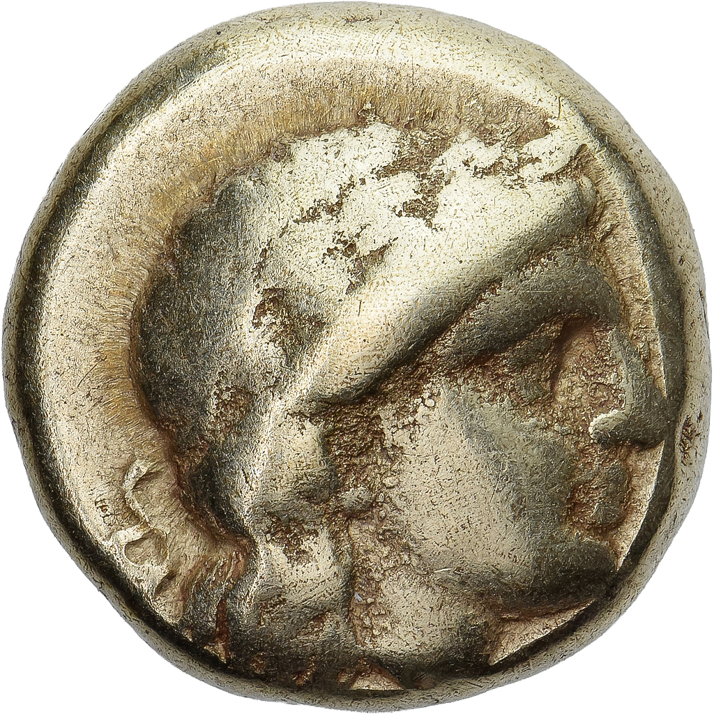 Lesbos, Hekte, ca. 377-326 BC, Mytilene, Electrum, , HGC:6-1026