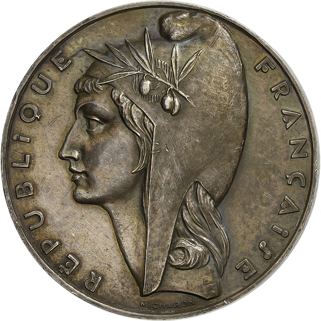 France, Medal, Député de l'Assemblée Nationale, 1967, Silver, Charon