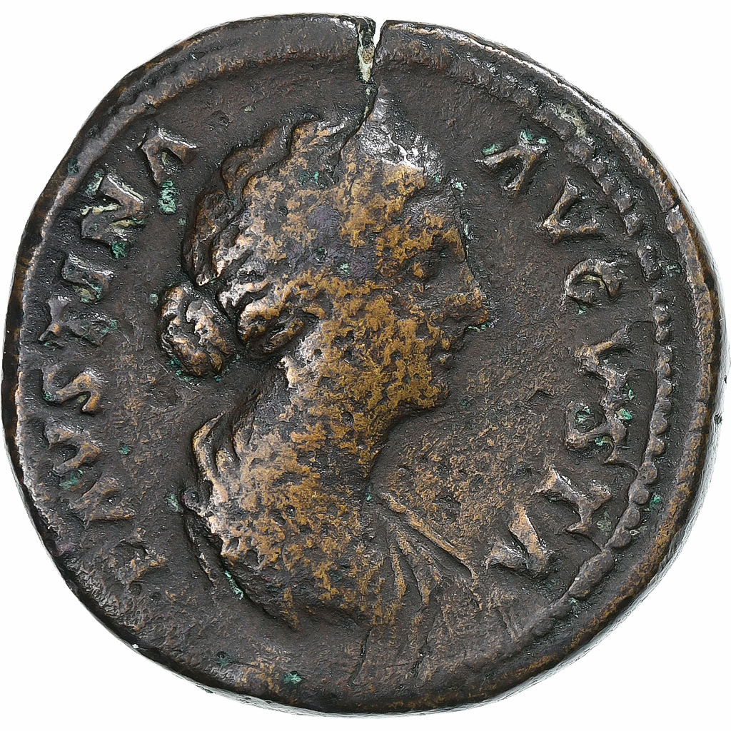 Faustina II, Sestertius, 161-176, Rome, Bronze, , RIC:1668 | Roman ...
