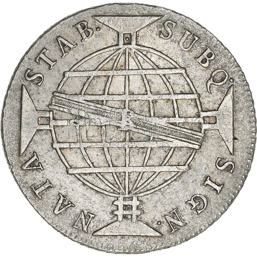 Brazil, João VI, 960 Reis, 1812, Bahia, Overstruck, Silver, , KM:307.1