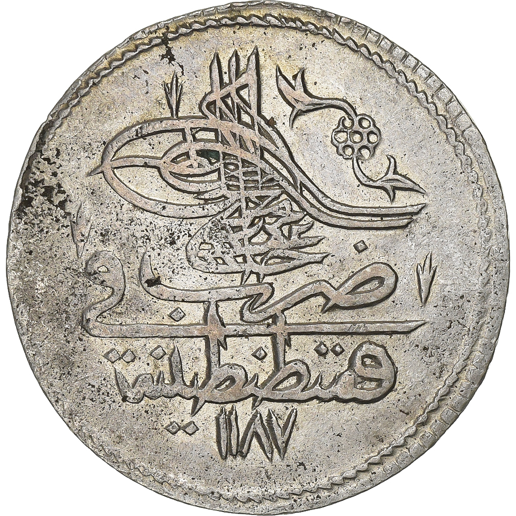 Ottoman Empire, Abdulhamid I, 1 Kurus, AH 1187//8 (1780), Constantinople