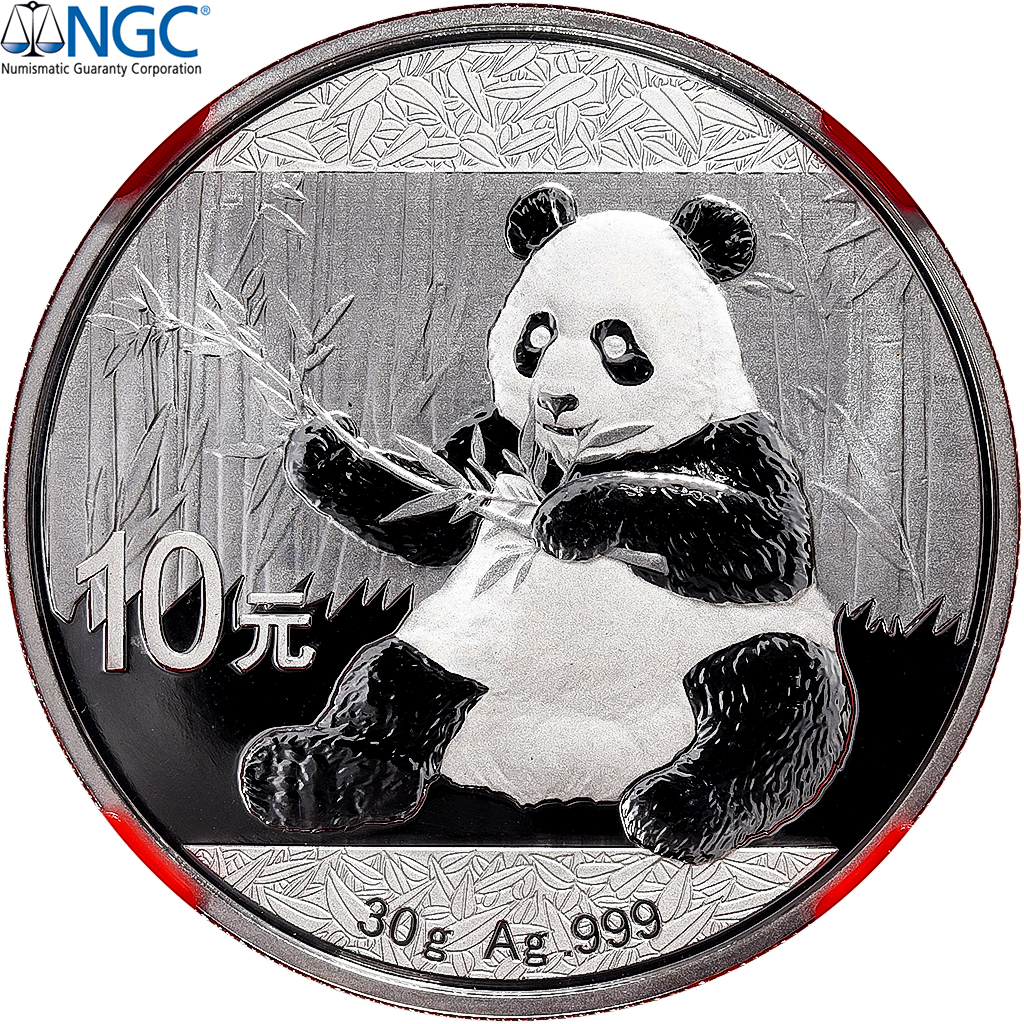 China, 10 Yüan, Panda, Kung Fu Panda 3, 2017, Proof, Silver, NGC,