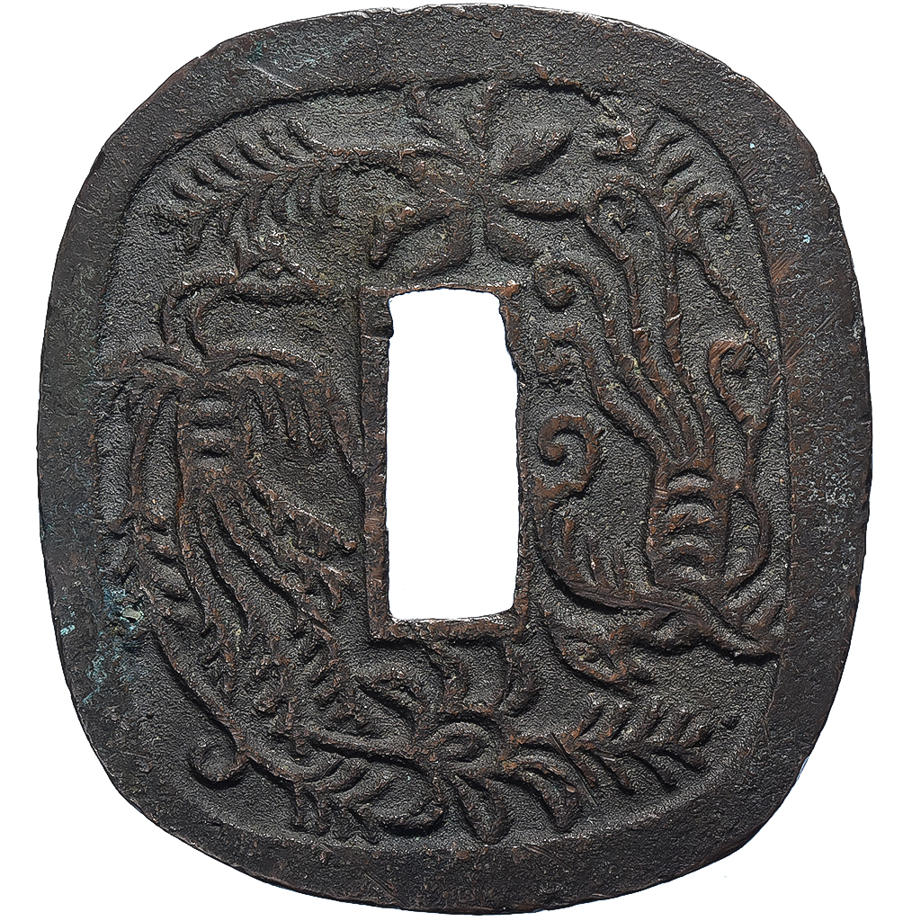 Japan, Dewa Province, 100 Mon, Tsuba Sen, 1863-1866, Akita, Bronze,