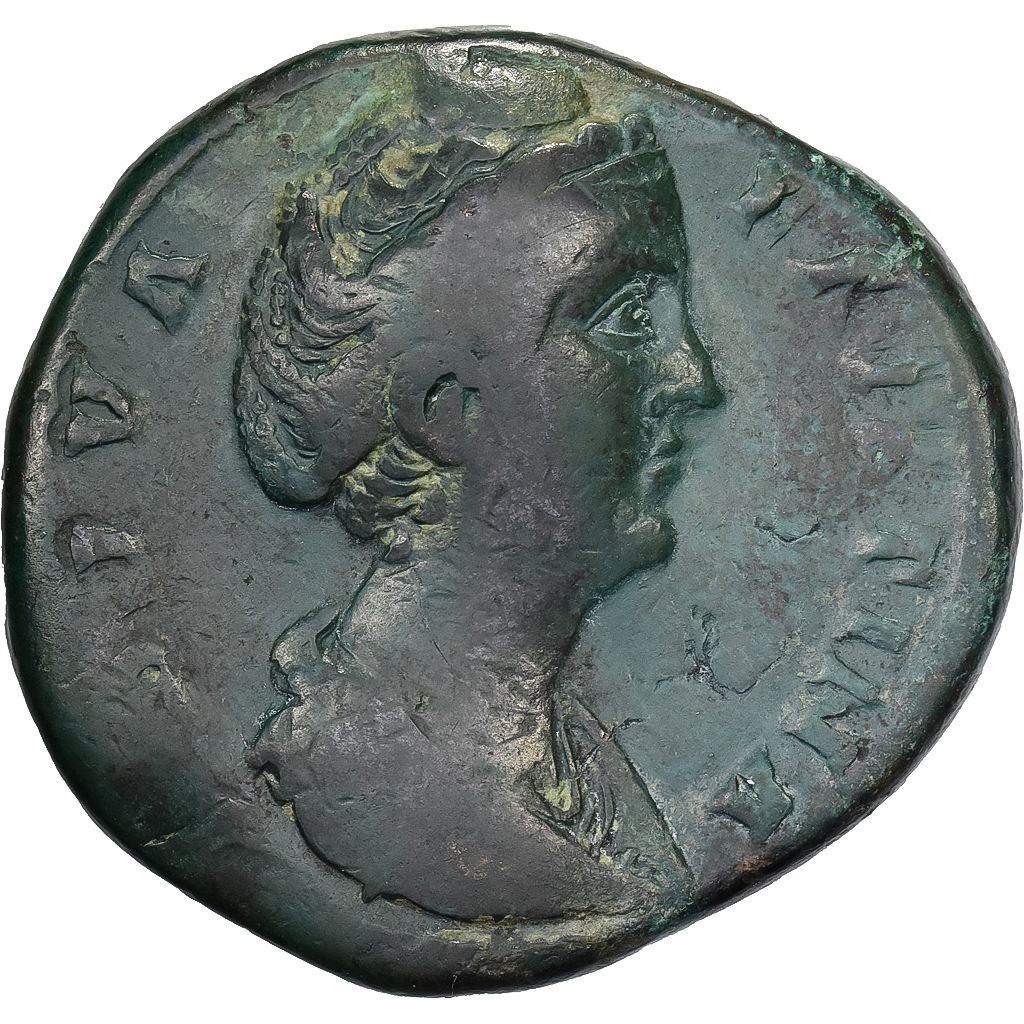 Diva Faustina I, Sestertius, 141, Rome, Bronze, , RIC:1124 | Roman ...