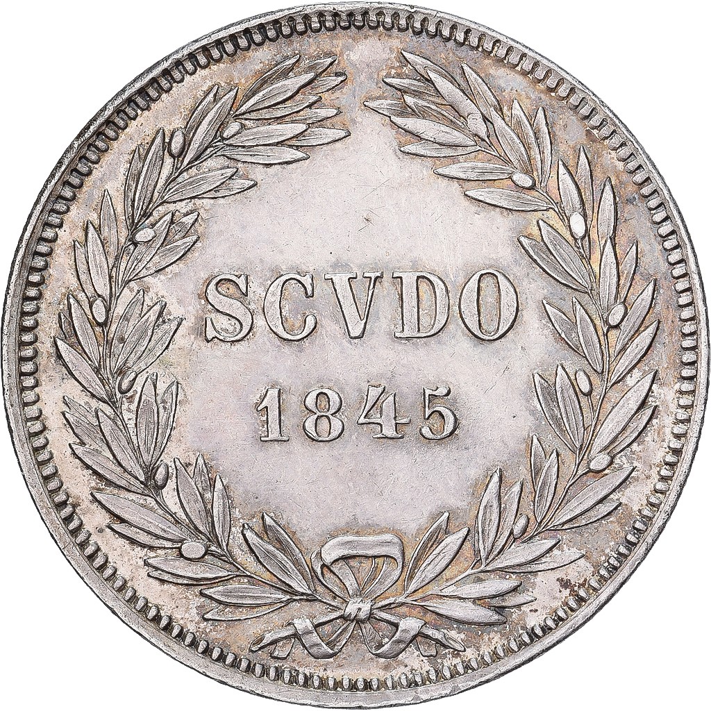 Papal States, Gregory XVI, Scudo, 1845, Rome, Silver, | European Coins