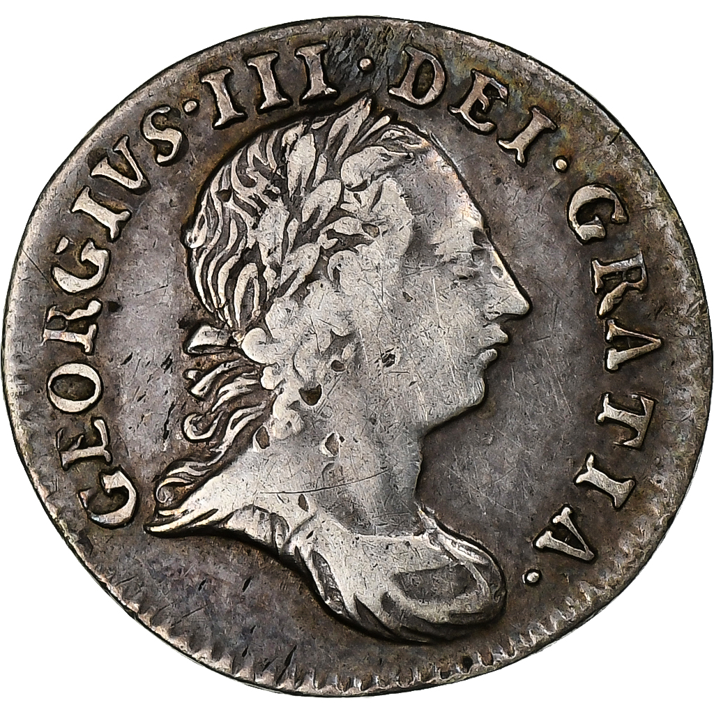 United Kingdom, George III, 3 Pence, 1763, London, Silver, | European Coins