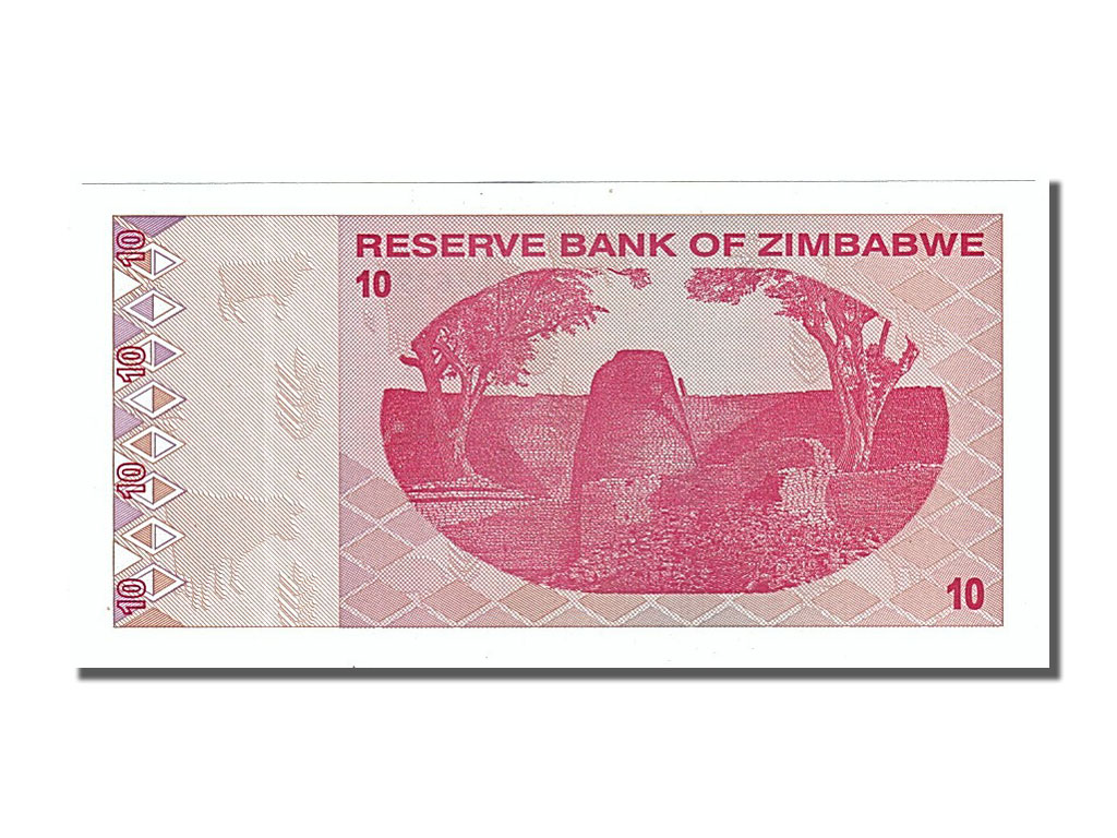 Banknote, Zimbabwe, 10 Dollars, 2009, UNC(65-70) | World Paper Money