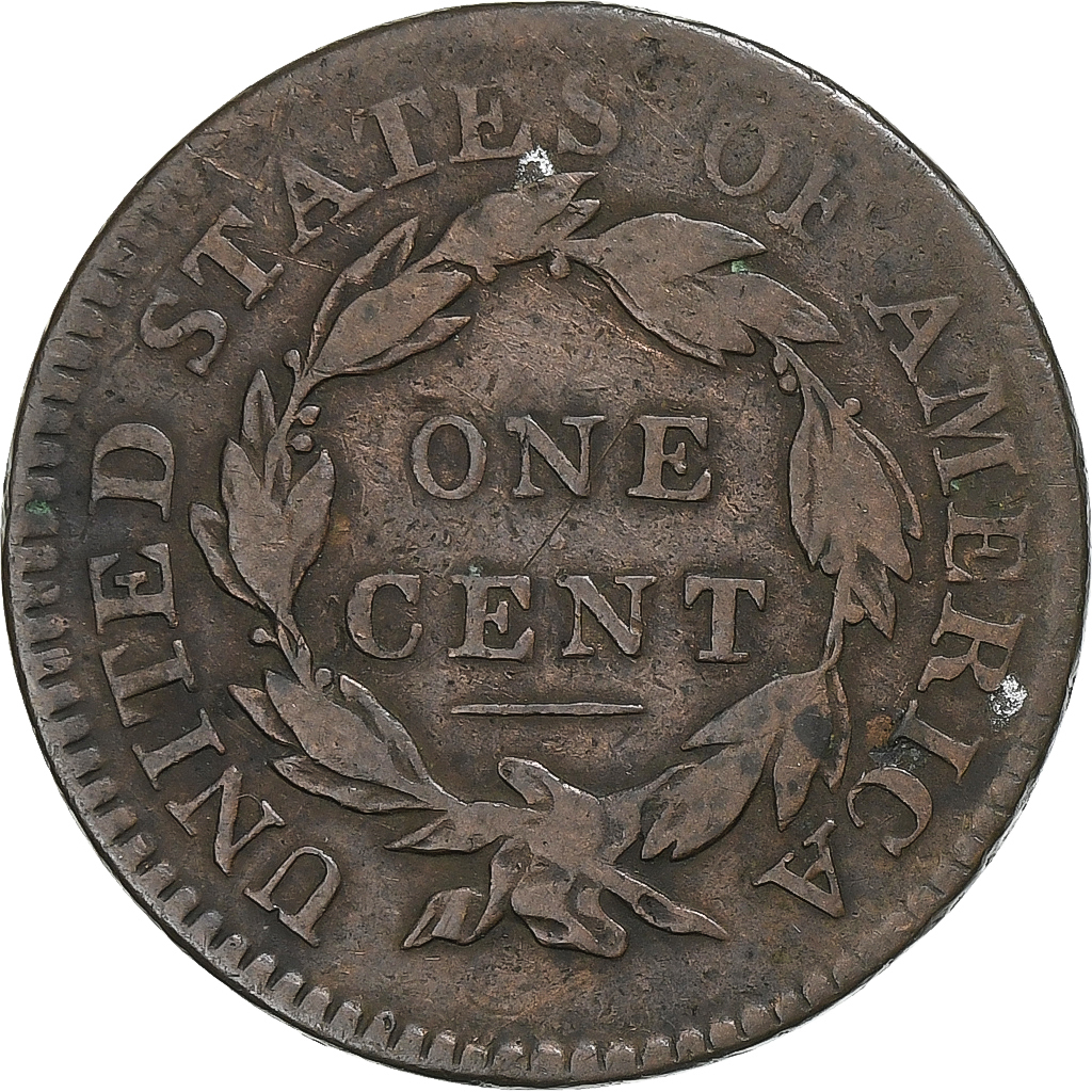 United States, Cent, Coronet Head, 1816, Philadelphia, Copper,