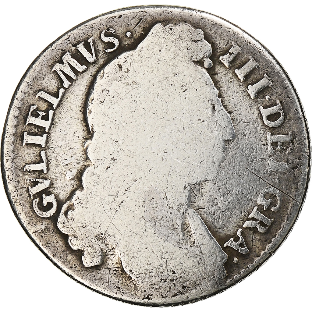 Kingdom of England, William III, Shilling, 1695-1697, London, Silver,