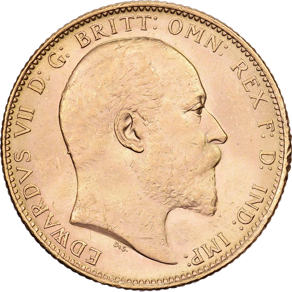 Australia, Edward VII, Sovereign, 1907, Royal Australian Mint, Gold,