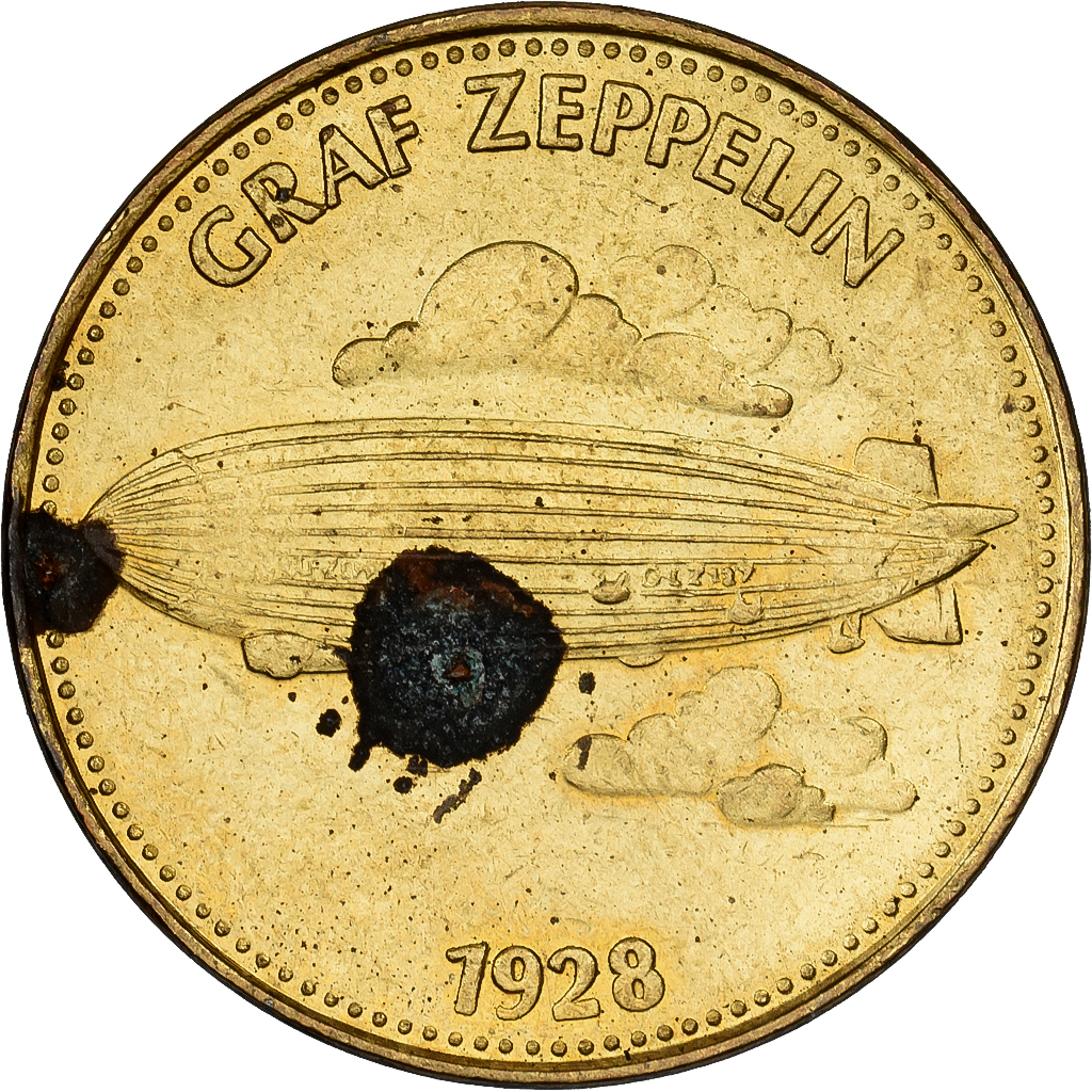 France, Token, Collection Shell, Graf Zeppelin, Bronze-Aluminium,
