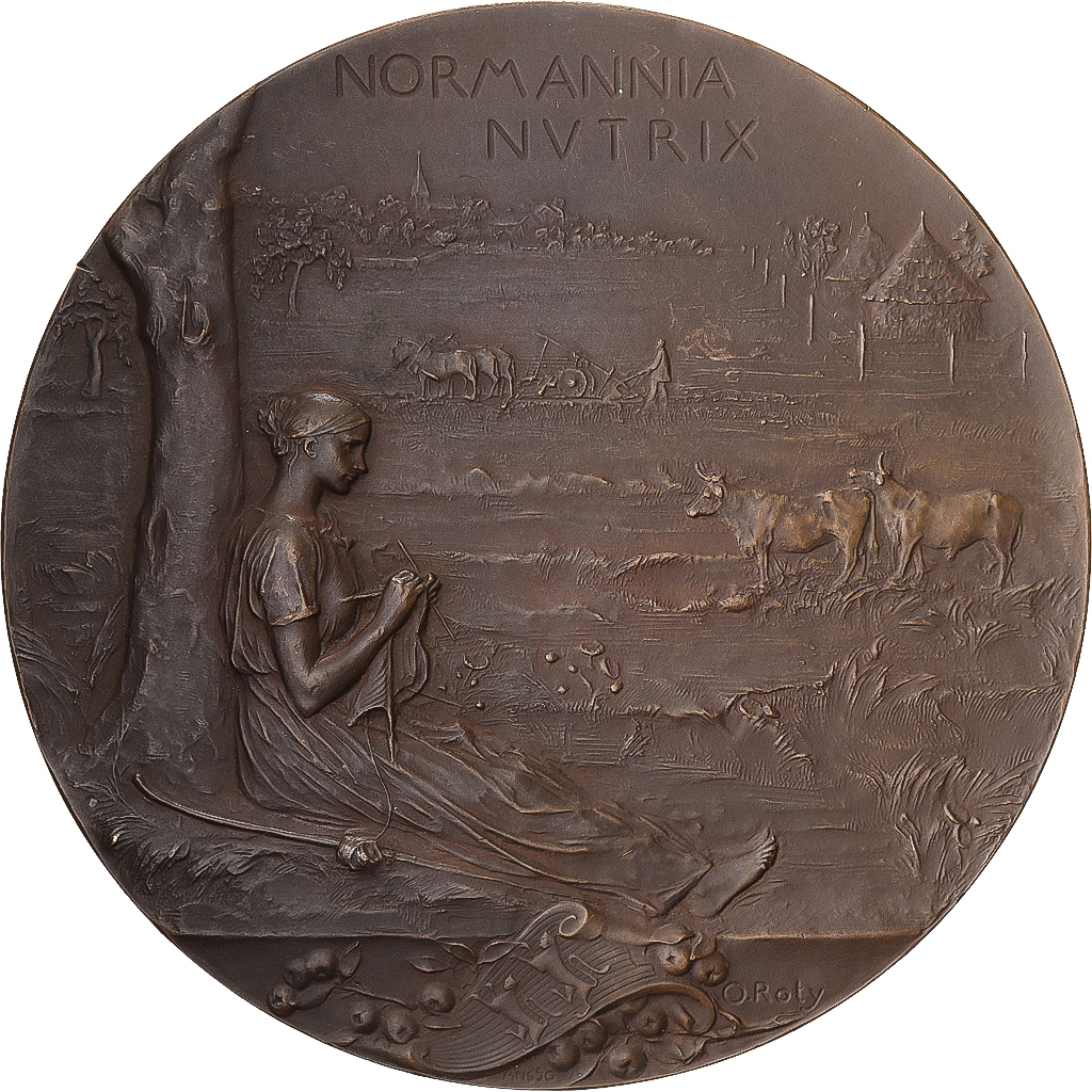 France, Medal, Exposition Nationale et Coloniale de Rouen, 1846, Bronze ...
