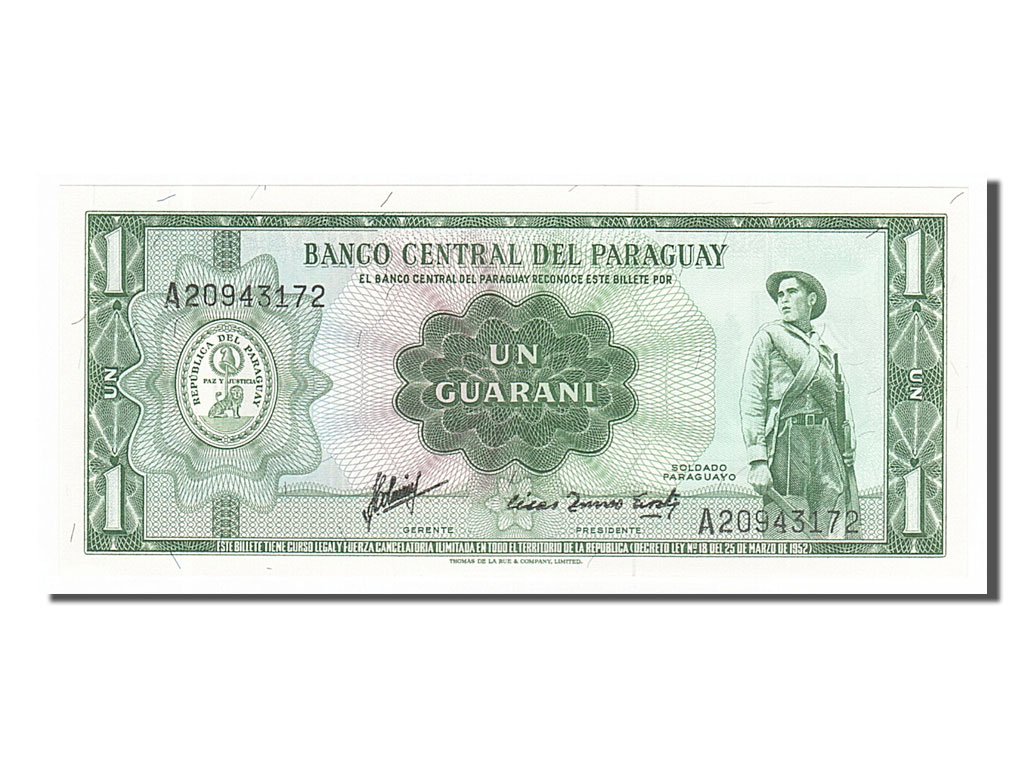 Banknote, Paraguay, 1 Guarani, 1963, UNC(65-70) | World Paper Money