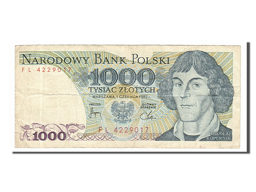 Banknote, Poland, 1000 Zlotych, 1982, 1982-06-01, EF(40-45) | World ...