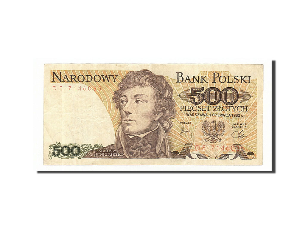 Banknote, Poland, 500 Zlotych, 1982, 1982-06-01, EF(40-45) | World ...