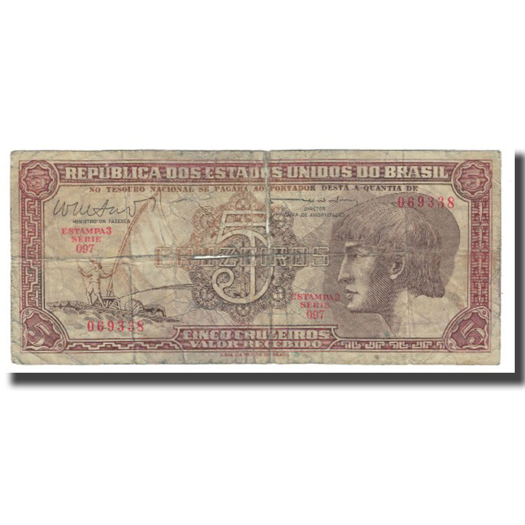 [#173632] billete, 5 cruzeiros, brasil, km:166a - Comprar Billetes ...
