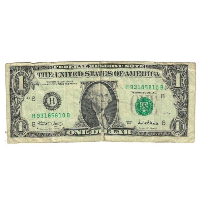 Banknote, United States, One Dollar, 2001, VF(20-25) | US Paper Money