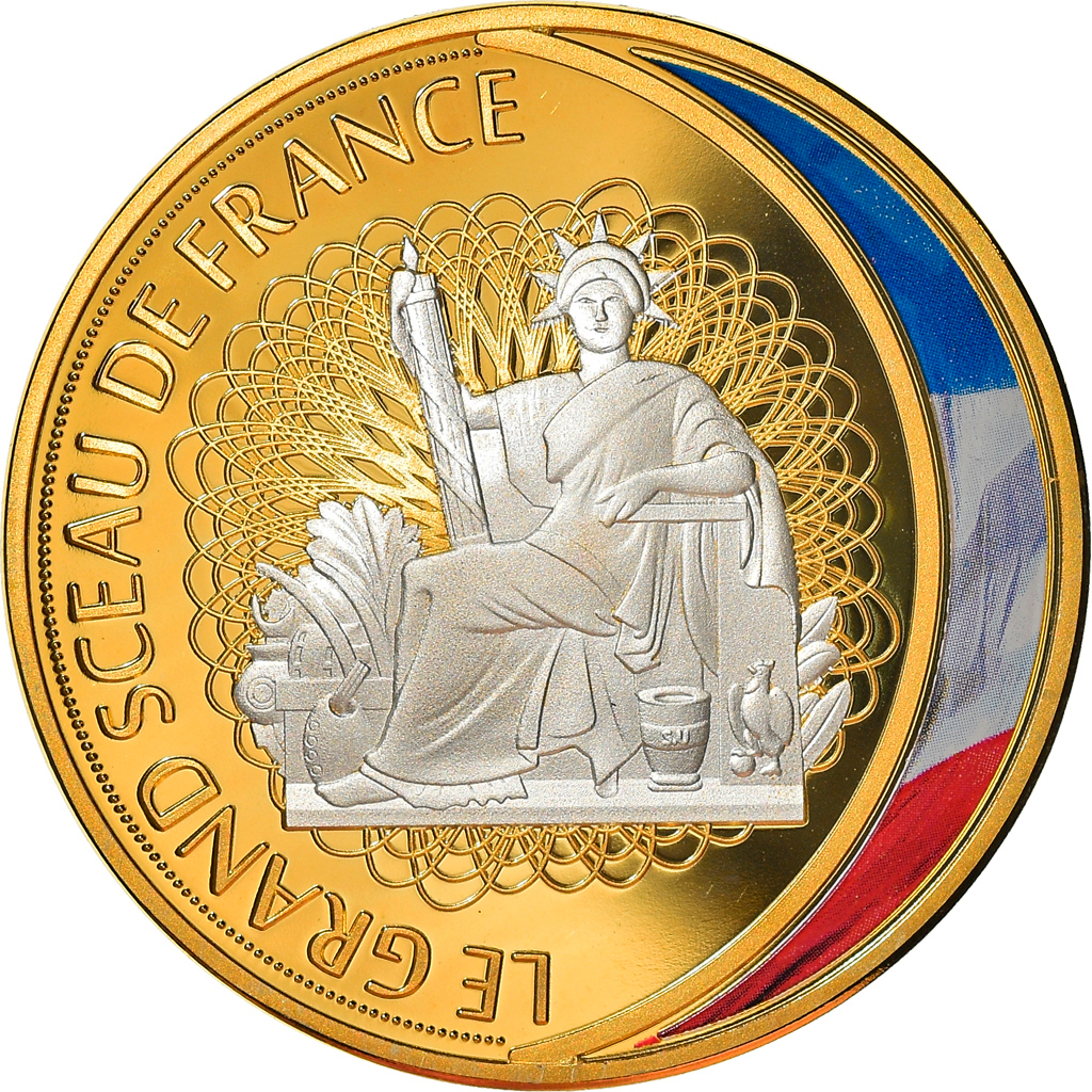 France, Medal, Les Emblèmes Français, Le Grand Sceau de France,