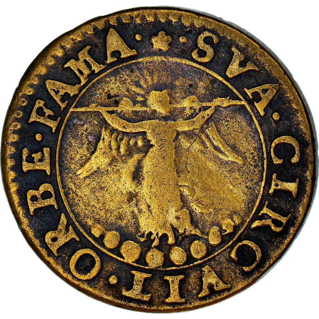 France, Token, Royal, Louis XIII, Jeton en Forme de Double Tournois ...