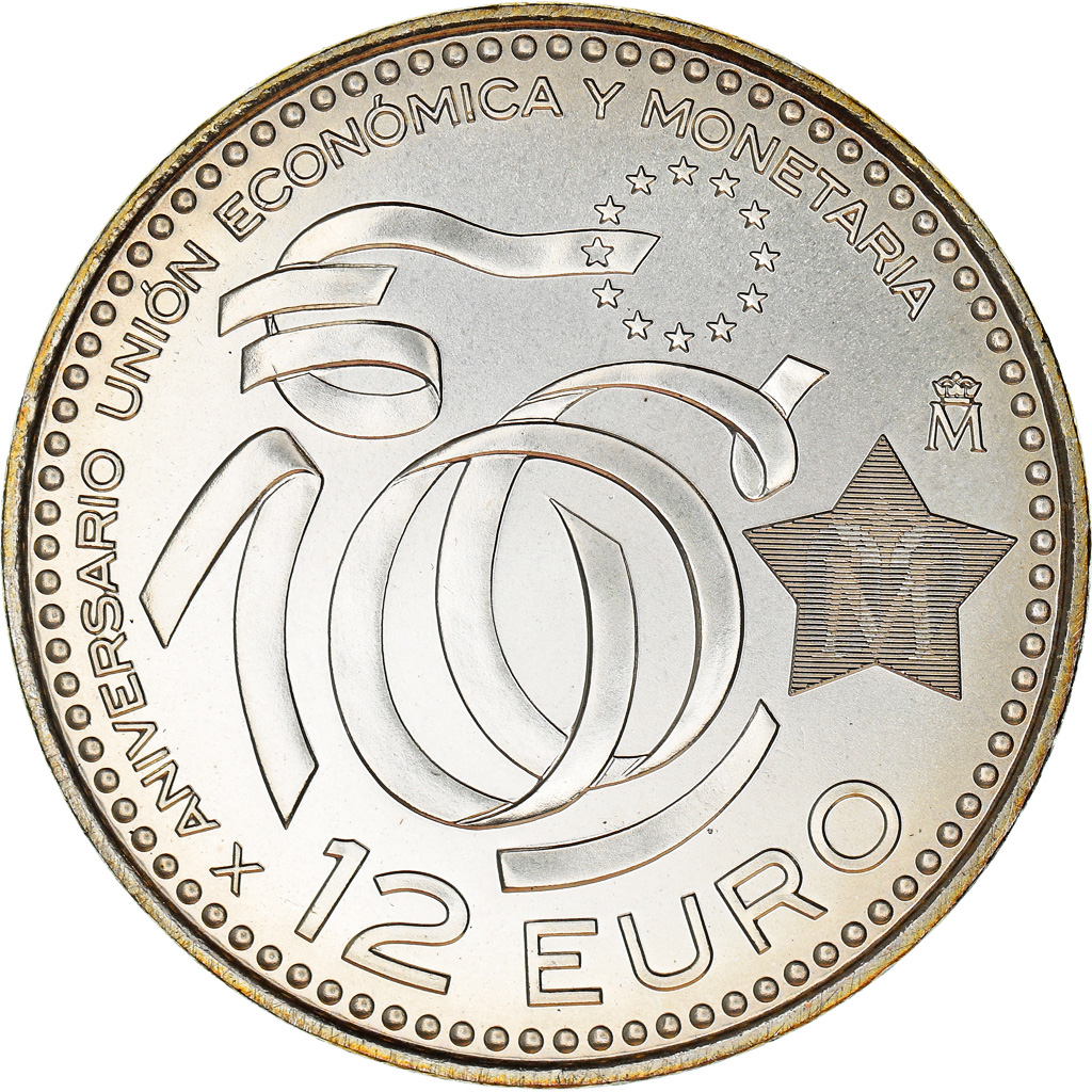 Spain, 12 Euro, JUAN CARLOS I Y SOFIA, 2009, Madrid, , Silver, KM:1212