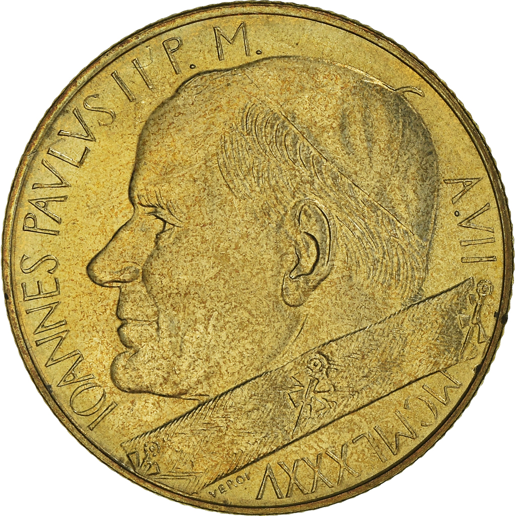 Coin, VATICAN CITY, John Paul II, 200 Lire, 1985, Roma, | European Coins
