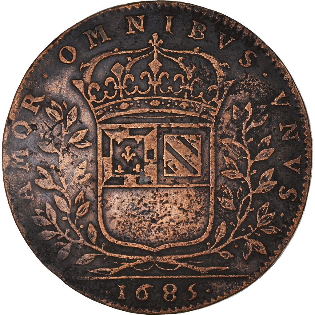 France, Token, Royal, Maires de Dijon, Mathieu de Badier, 1685,