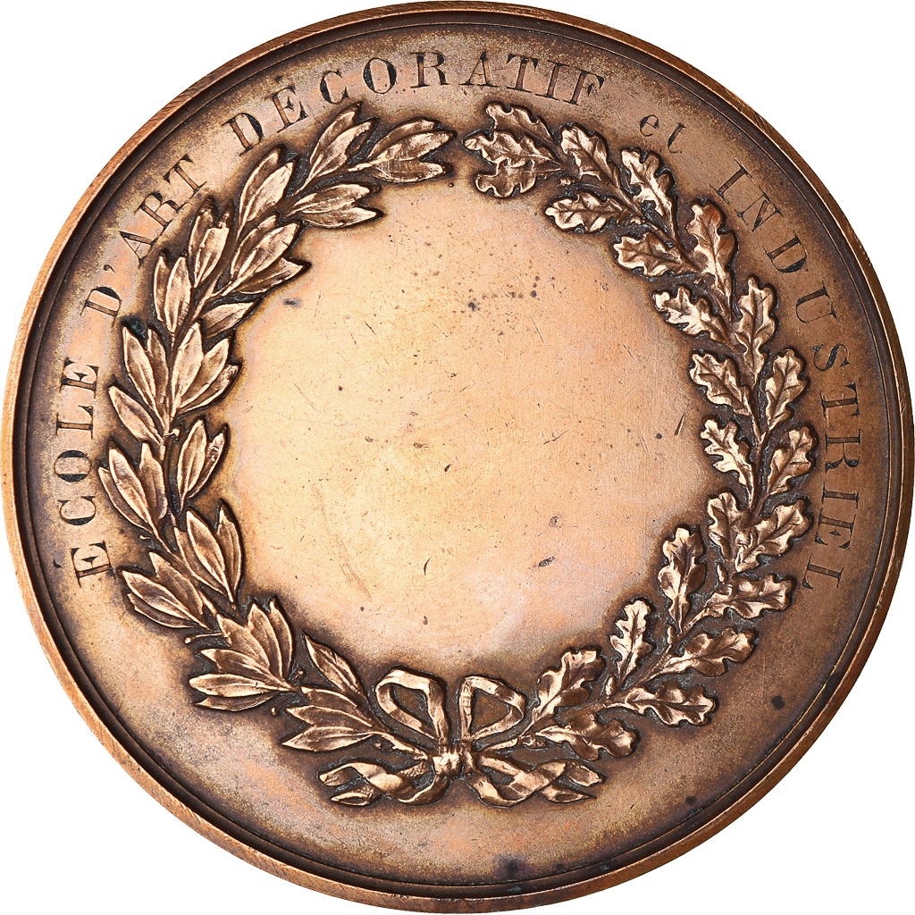 France, Medal, Ecole d'Art Décoratif et Industriel, Calais, , Bronze