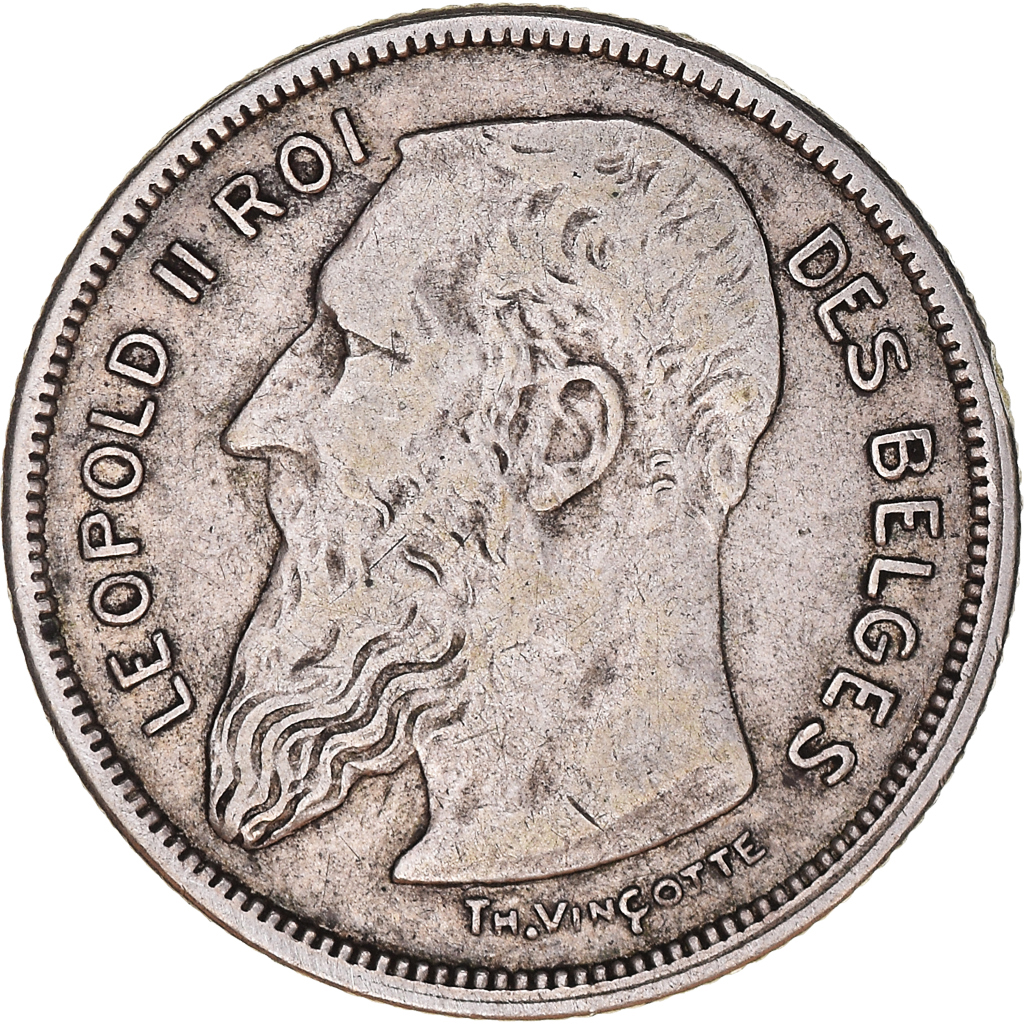 Coin, Belgium, Leopold II, 2 Francs, 2 Frank, 1909, , Silver, KM:58.1
