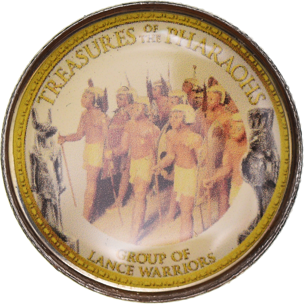 Coin, Egypt, Group of Lance Warriors, Pound, 2010/AH1431, Colorized,