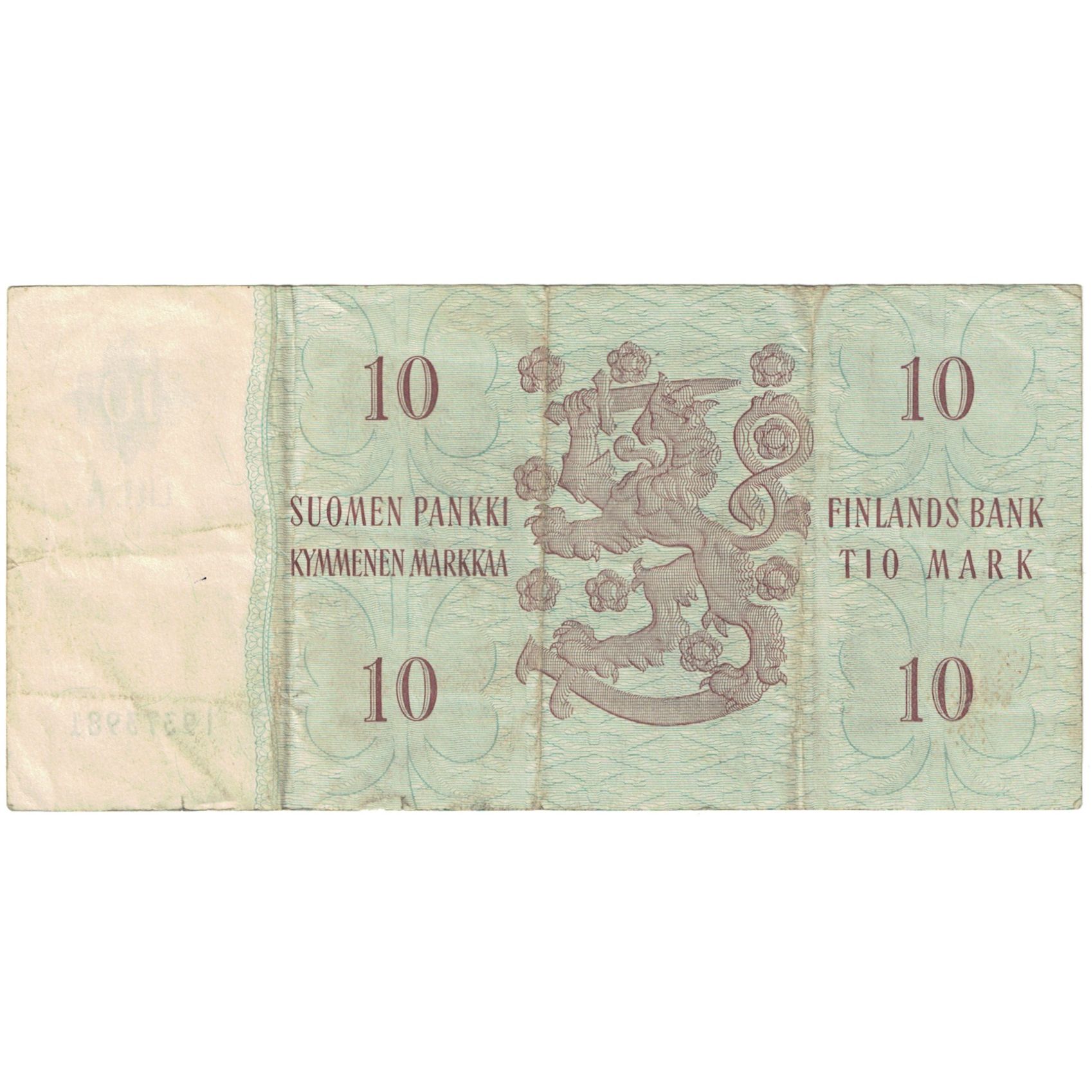 [#192139] billete, 10 markkaa, 1963, finlandia, - Compra venta en ...