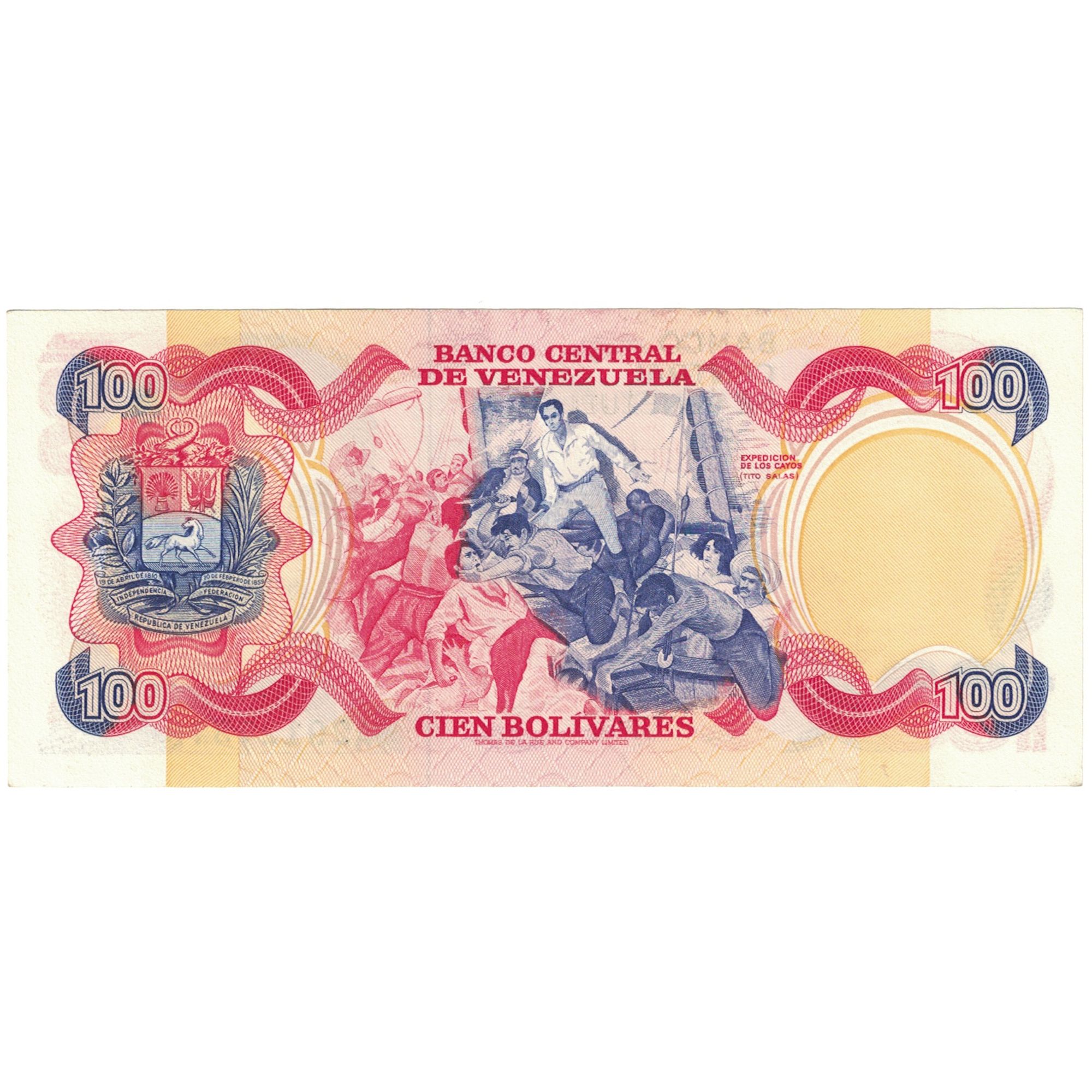 [#192441] billete, 100 bolivares, 1980, venezue - Comprar Billetes ...